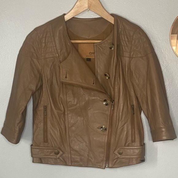 Emu | Jackets & Coats | Emu Australia Isla Gorge Leather Jacket In Oak ...